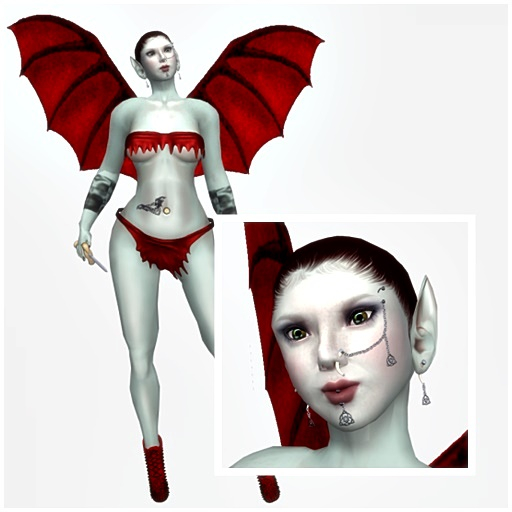 Second Life Marketplace - VC - Celtic Bat Fae - VC-jewelery- Fullavatar